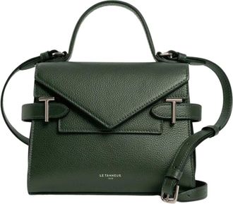 Le Tanneur Emilie Double Flap Kleine Handtasche - - Bags - Damen - Gr&uuml;n - ONE SIZE