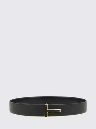 Tom Ford Ceinture r&eacute;versible en cuir de veau avec boucle logo T