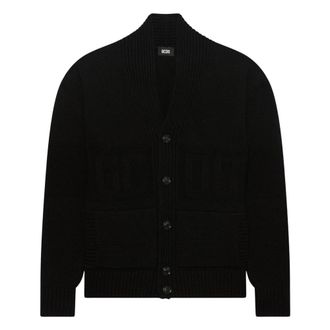 GCDS Baumwollstrick-Cardigan - - Knitwear - Herren - Schwarzk - L