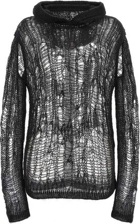 Rick Owens Rundhalspullover - Schwarz