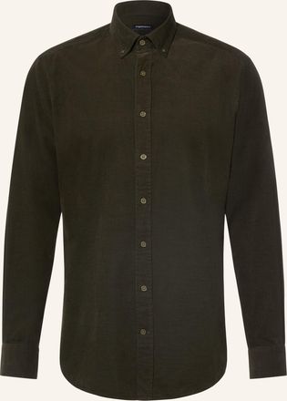 Strokesman's Strokesmans Cordhemd Slim Fit gruen