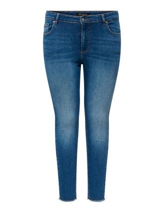 Only Carmakoma Only Carmakoma Damen Carwilly Reg Sk ANK Rw DNM Tai263 Noos, Medium Blue Denim, 48W / 32L EU