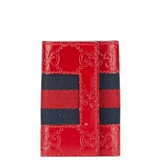Gucci Pre-owned Cuir porte-cls - Femme - Pre-owned - Rouge - Taille: ONE Size