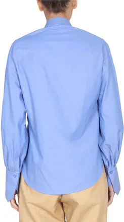 JEJIA Poplin Cotton Shirt - Blue