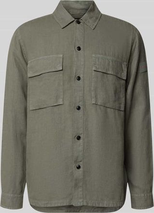 Boss Orange by Hugo Boss Relaxed Fit Freizeithemd aus reinem Leinen Modell LOCKY