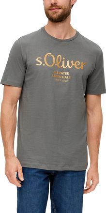 s.Oliver T-Shirt aus Baumwolle mit Label-Print