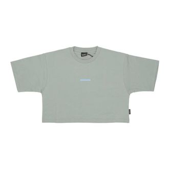 PROPAGANDA Gr&uuml;nes Crop Tee mit Rippen - - Tops - Damen - Gr&uuml;n - XS