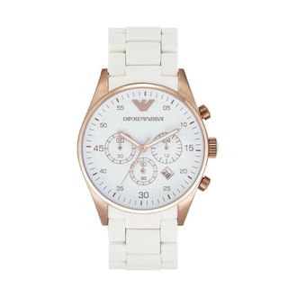 Emporio Armani Sportivo Chronograph - - Accessories - Damen - Rosa - ONE SIZE
