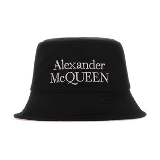 Alexander McQueen Stilvoller Wendbarer Blackylon Hut - - Accessories - Herren - Schwarzk - M