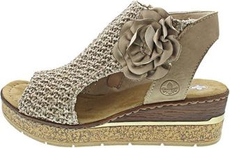 Rieker Sandales compens&eacute;es beiges, beige, 41 EU