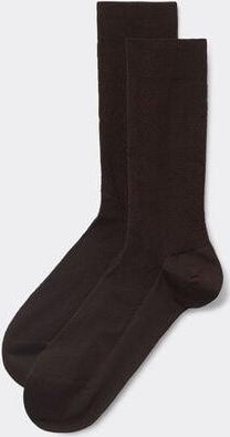 Calzedonia Gemusterte Herrensocken Braun