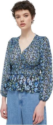 Desigual Damen, Blusen & Hemden, Blau, LGr&ouml;&szlig;e
