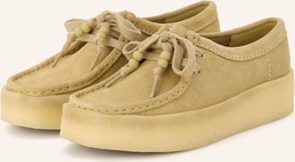 Clarks Schn&uuml;rer Wallabee Cup beige