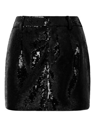 Philipp Plein minijupe &agrave; sequins - Noir