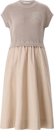 PESERICO Femme, Robes, Brun, Taille: 40 FR Robe Midi