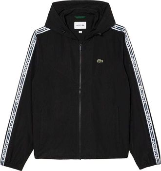 Lacoste Trainingsjacke f&uuml;r Herren Recyceltes Polyester (Schwarz)