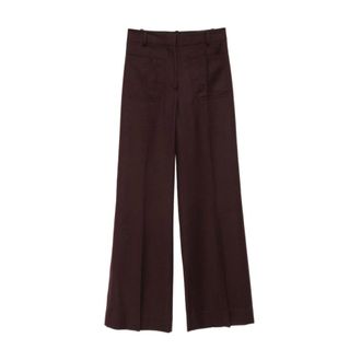 Victoria Beckham Damen, Hosen, Braun, 3XSGr&ouml;&szlig;e