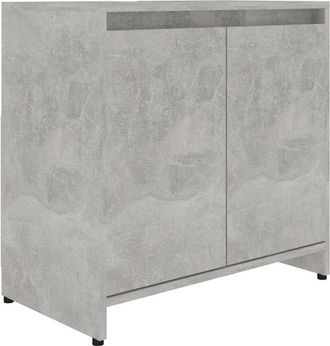 vidaXL Vidaxl - Armoire de salle de bain Gris béton 60x33x61 cm Aggloméré