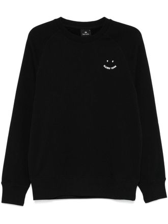 Paul Smith sweat à broderies Happy - Noir