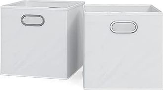 Vicco Bo&icirc;te pliante, Blanc, 30 x 30 cm Set de 2