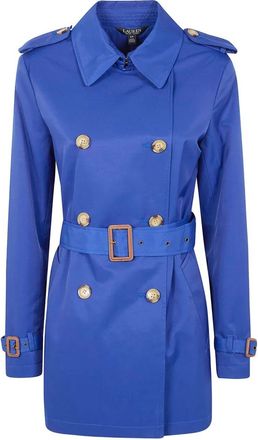 Ralph Lauren Double Breasted Belted Trench 30 Lined Coat