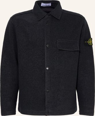 Stone Island Overjacket Aus Boucl&eacute; blau