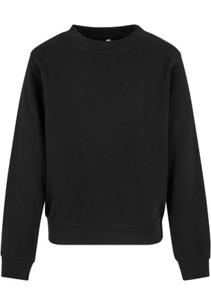 Urban Classics Girls Oversized Light Terry Crewneck Black, 122/128