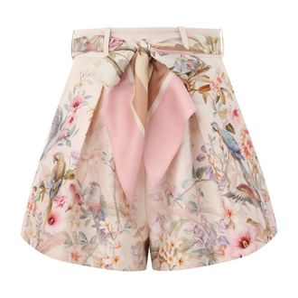 Zimmermann Femme, Shorts, Multicolore, Taille: 38 FR Rebellion Tuck Short
