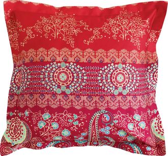 Bassetti Kuschelkissenbezug Gran Paradiso Feinsatin rot Größe 40x40 cm