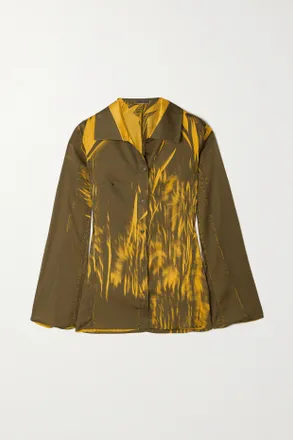 Ioannes Chemise En Satin Imprim&eacute; Irene - Noir