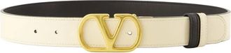 Valentino Garavani Femme, Accessoires, Blanc, Taille: 80 CM VLogo Signature Reversible Belt 30 mm