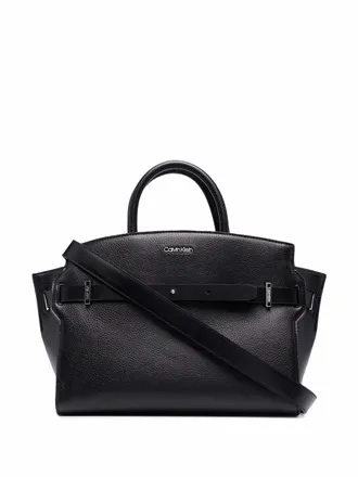 Calvin Klein sac cabas Code m&eacute;dium - Noir