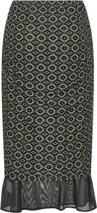 Dries Van Noten Femme, Jupes, Gris, Taille: 42 FR Jupe Crayon en Tulle Stretch