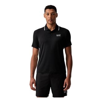 Emporio Armani Polo de Tennis Pro - Homme - Tops - Noir - Taille: 2XL