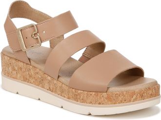 Dr. Scholls Shoes Damen Once Twice Espadrille Plateau Keilsandalen, Tawny Birke Glatt, 42 EU