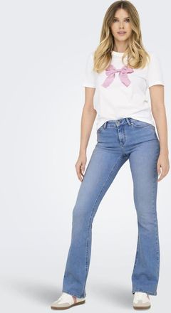 Only Schlagjeans aus Denim in besonders leuchtendem Blau