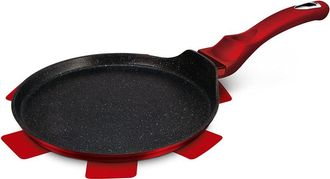 Berlinger Haus Pfannkuchenpfanne, 28 cm, Metallic Line Burgundy Edition gratis Protector