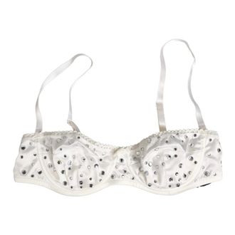 Dolce & Gabbana Femme, Sous-v&ecirc;tements, Blanc, Taille: 38 FR Soutien-gorge balconnet &agrave; armatures semi-rembourr&eacute;