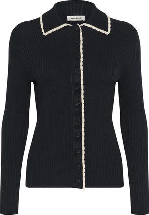 Soaked In Luxury Femme, Pulls, Bleu, Taille: 42 FR Salute Cardigan
