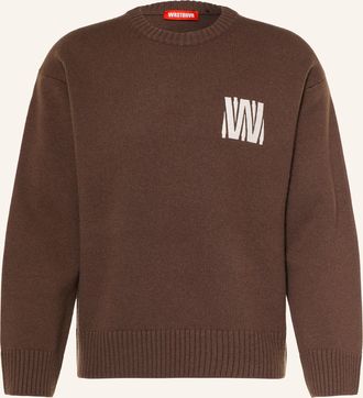 Worst Behavior Wrstbhvr Pullover Nerian Aus Merinowolle braun