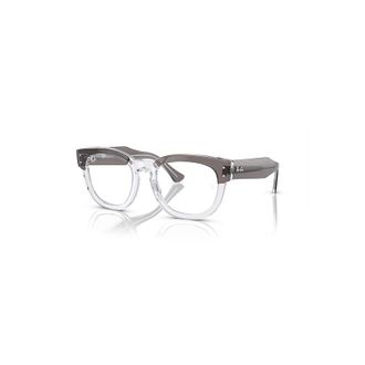 Ray-Ban Mega Hawkeye Optics Grau Auf Transparent Fassung Klar Glas Polarisiert 50-21