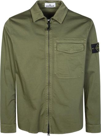 Stone Island Homme, Vestes, Vert, Taille: XL Camicia