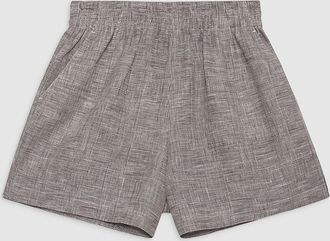 Anine Bing Short Kam Brown Plaid