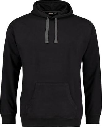 Adamo Sweat-shirt &agrave; capuche et poche kangourou pour homme, s&eacute;rie SANTORIN jusqu&agrave; la grande taille 14XL, Noir, 7XL grande taille