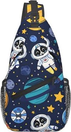 Generic Sac &agrave; bandouli&egrave;re Astronaut Planet - Sac &agrave; dos de voyage pour homme - Sac &agrave; dos de randonn&eacute;e