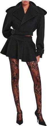 Wardrobe.NYC Wardrobe.nyc, Femme, Jupes, Noir, Taille: 40 FR Wool Mini Skirt
