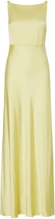 Liu Jo Femme, Robes, Jaune, Taille: 38 FR Abito lungo in raso