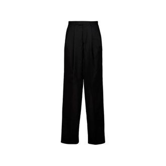Givenchy Anzughose mit weitem Bein und Bundfalten - - Trousers - Herren - Schwarzk - M