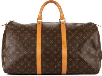 Louis Vuitton Crossbody Bags - Keepall 50 - Gr. unisize - in Braun - f&uuml;r Damen