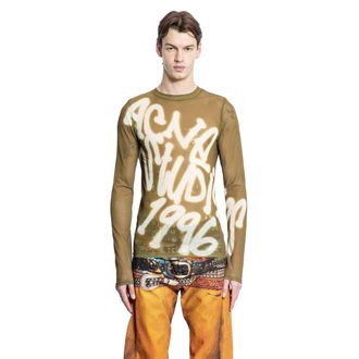 Acne Studios Sprayed Logo Long Sleeve T-Shirt